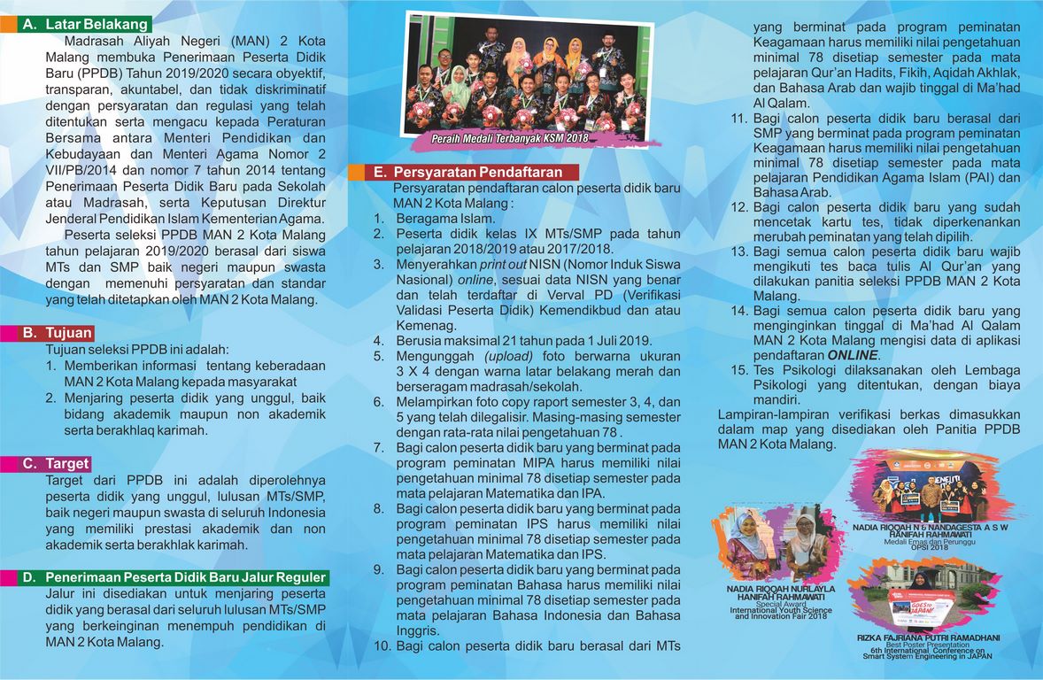 PPDB MAN 2 KOTA MALANG (EX. MAN 3 MALANG) JALUR REGULER 2019/2020 – MAN ... PPDB MAN 2 KOTA MALANG (EX. MAN 3 MALANG) JALUR REGULER 2019/2020 – MAN ...